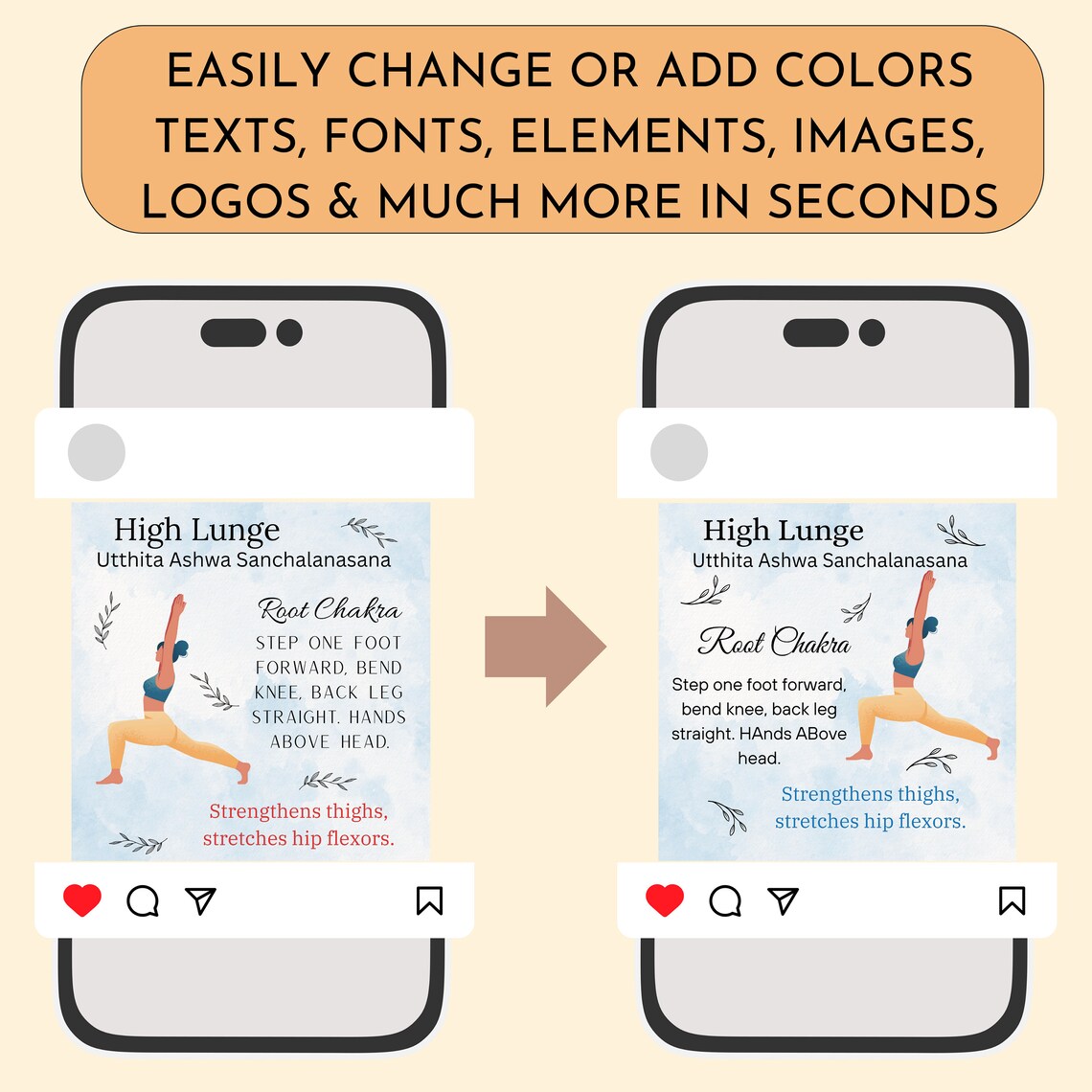 50 Yoga Poses, Yoga Pose Templates, Yoga Poses Card, Yoga Template ...