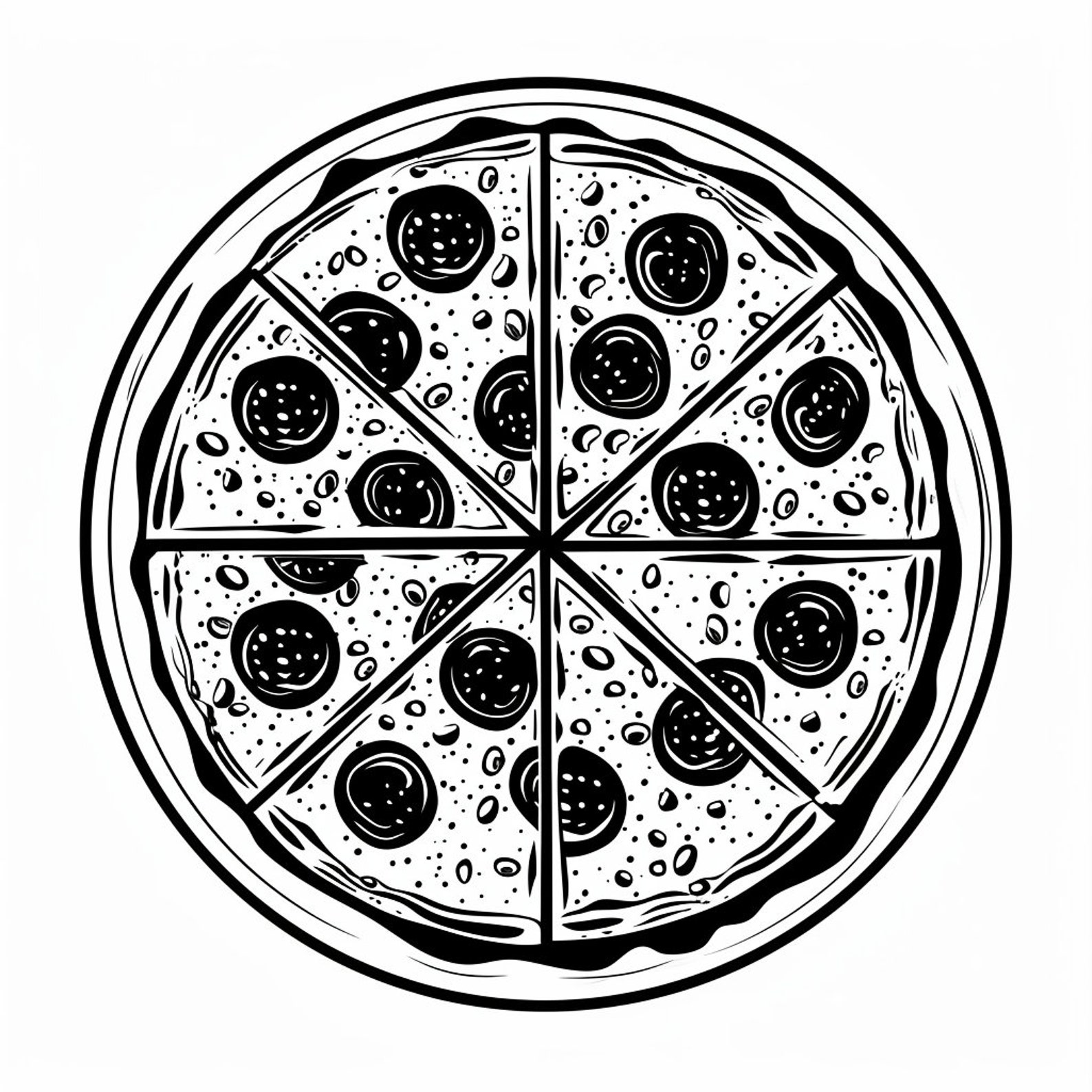 Pizza Svg, Pizza Svg Bundle, Pizza Svg File, Pizza Silhouette, Pizza ...