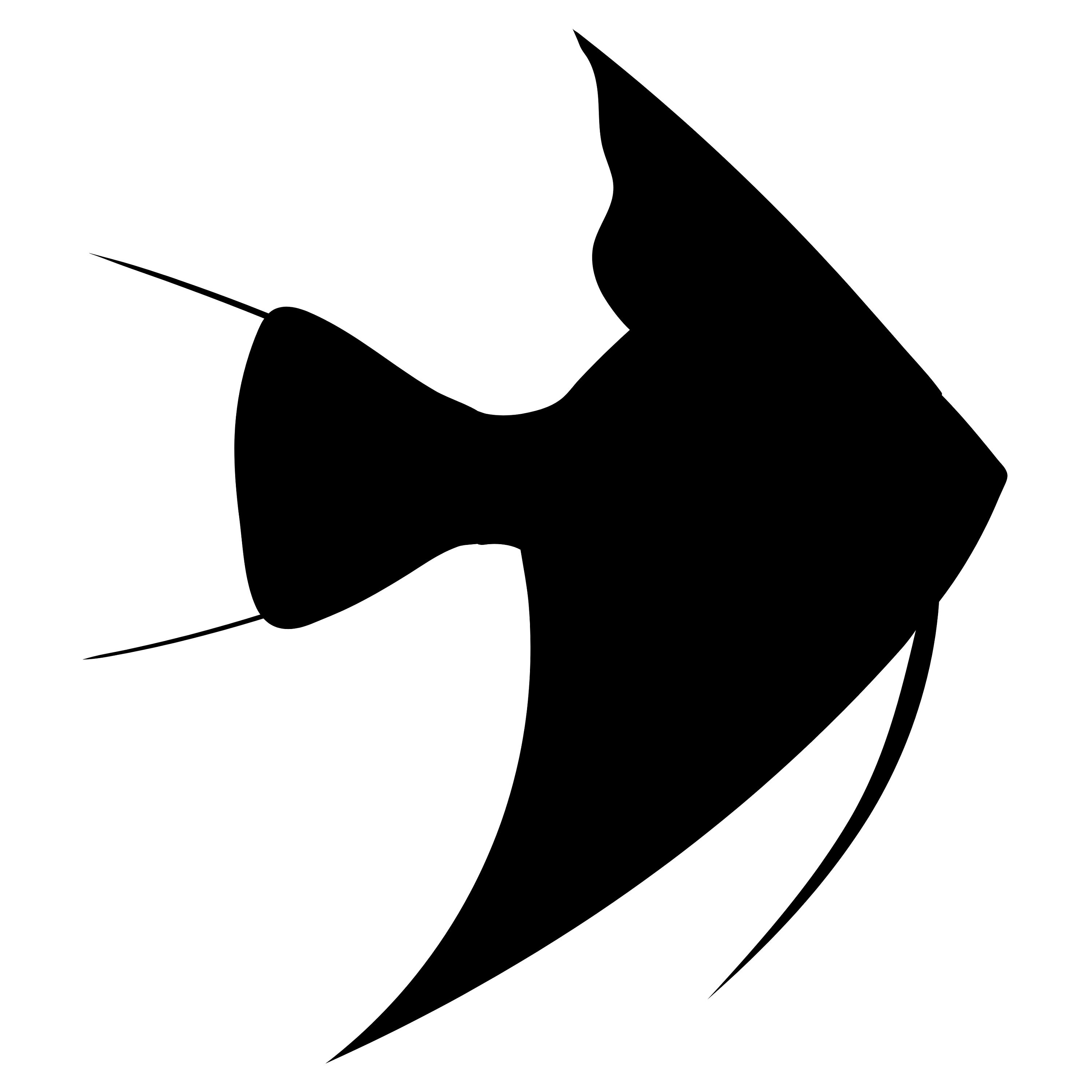 Angel Fish Svg, Angle Fish Silhouette, Fish Svg, Fish Silhouette, Fish ...