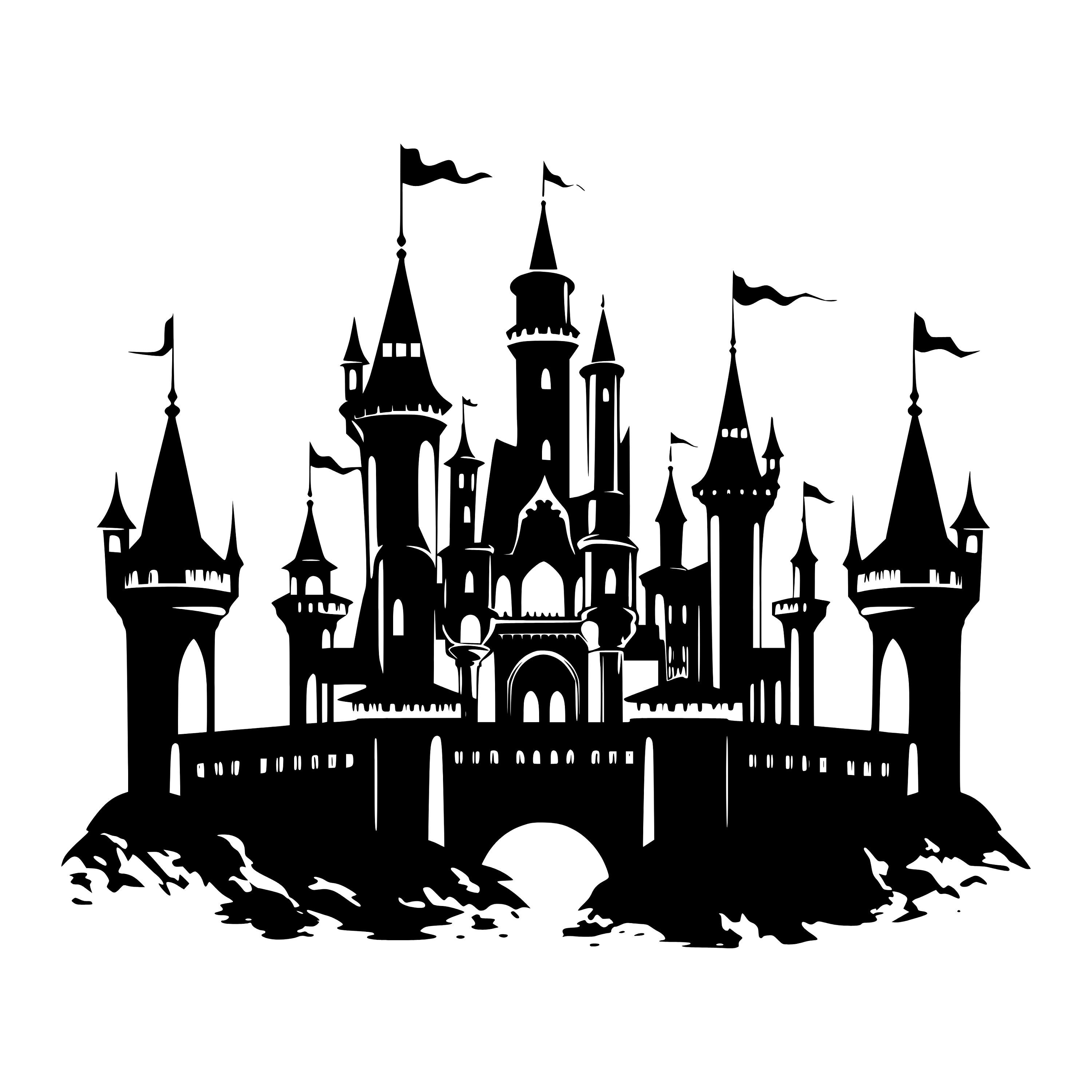 Castle Svg, Castle Svg Bundle, Castle Silhouette, Castle Svg Png ...