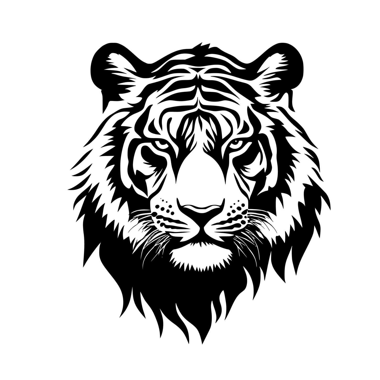 Tiger Head Svg, Tiger Head Svg File, Tiger Head Laser Cut, Tiger Head ...