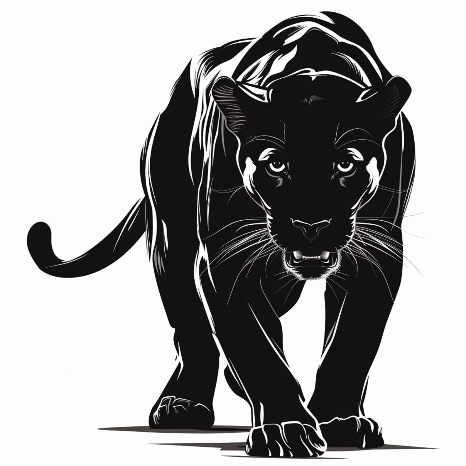Panther Svg, Panther Svg Bundle, Black Panther Svg, Panther Silhouette ...