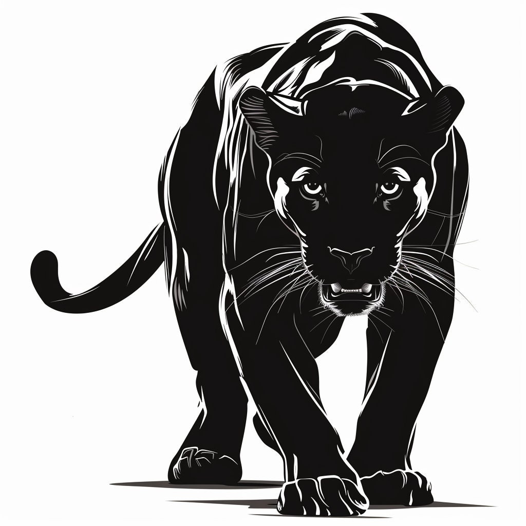 Panther Svg, Panther Svg Bundle, Black Panther Svg, Panther Silhouette ...