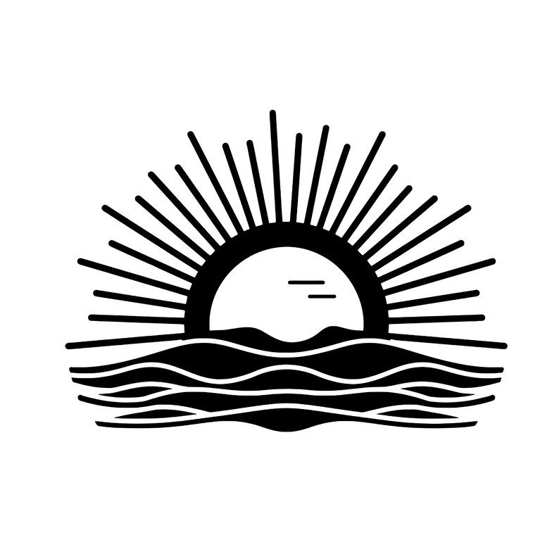 Sunrise Svg, Sunrise Svg Bundle, Sunrise Silhouette, Sunrise Svg Png ...