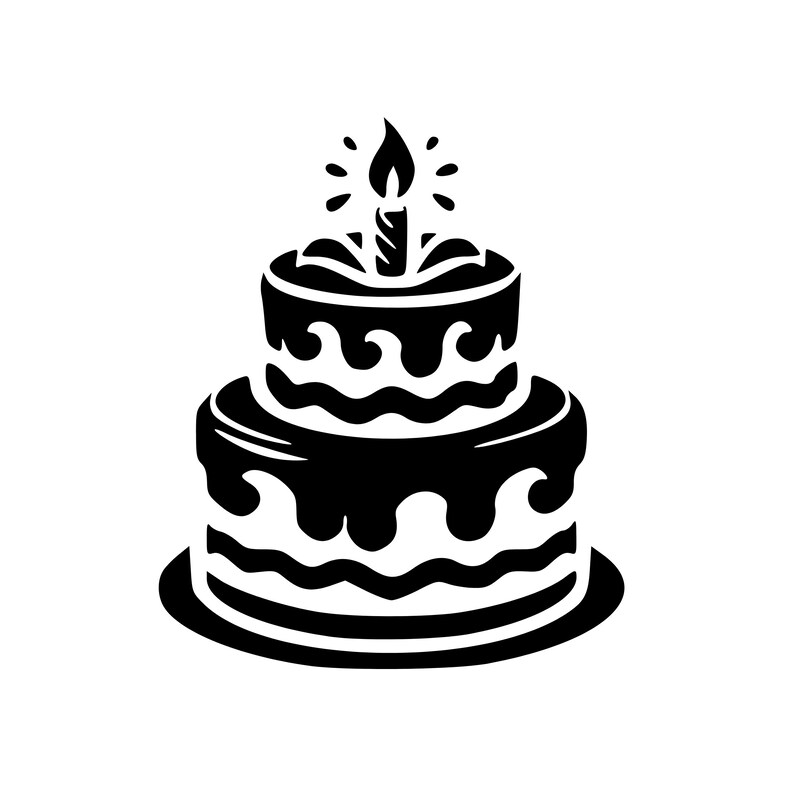 Cake Svg, Cake Svg Bundle, Cake Silhouette, Cake Svg Files, Cake Png ...