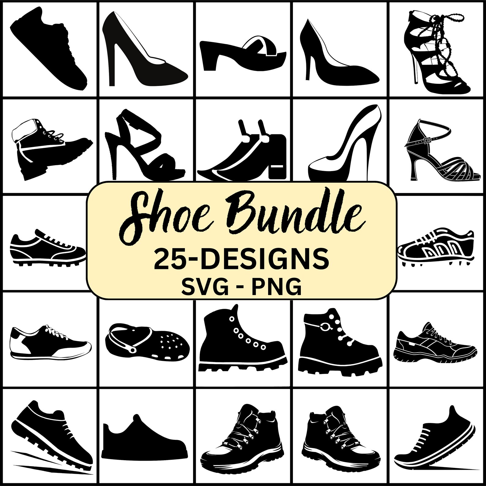 Shoe Svg, Shoe Svg Bundle, Shoe Png, Shoe Cut Files, Shoe Cricut ...