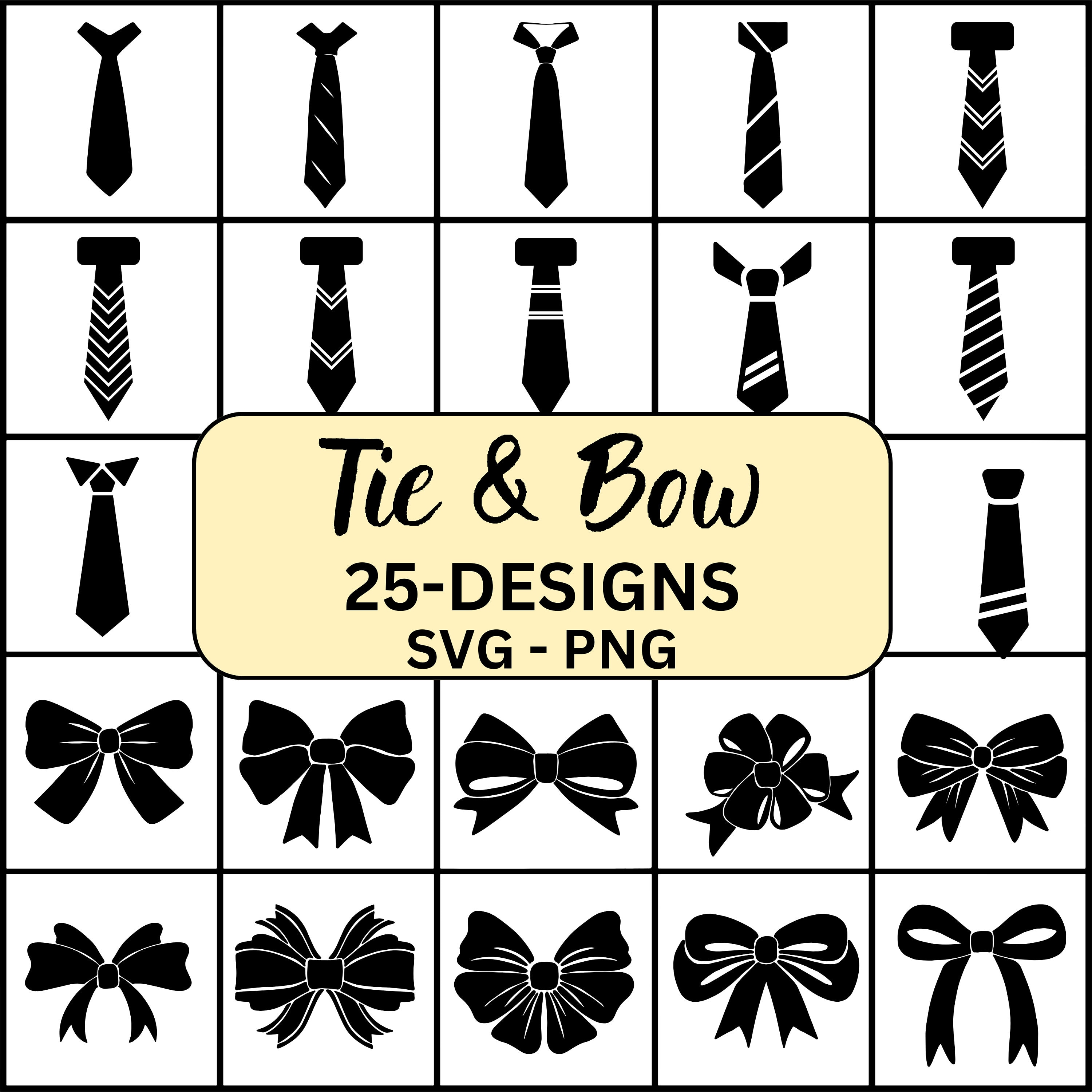 Tie Svg, Bowtie Svg, Tie Svg Bundle, Bowtie Svg Bundle, Tie Cut Files ...