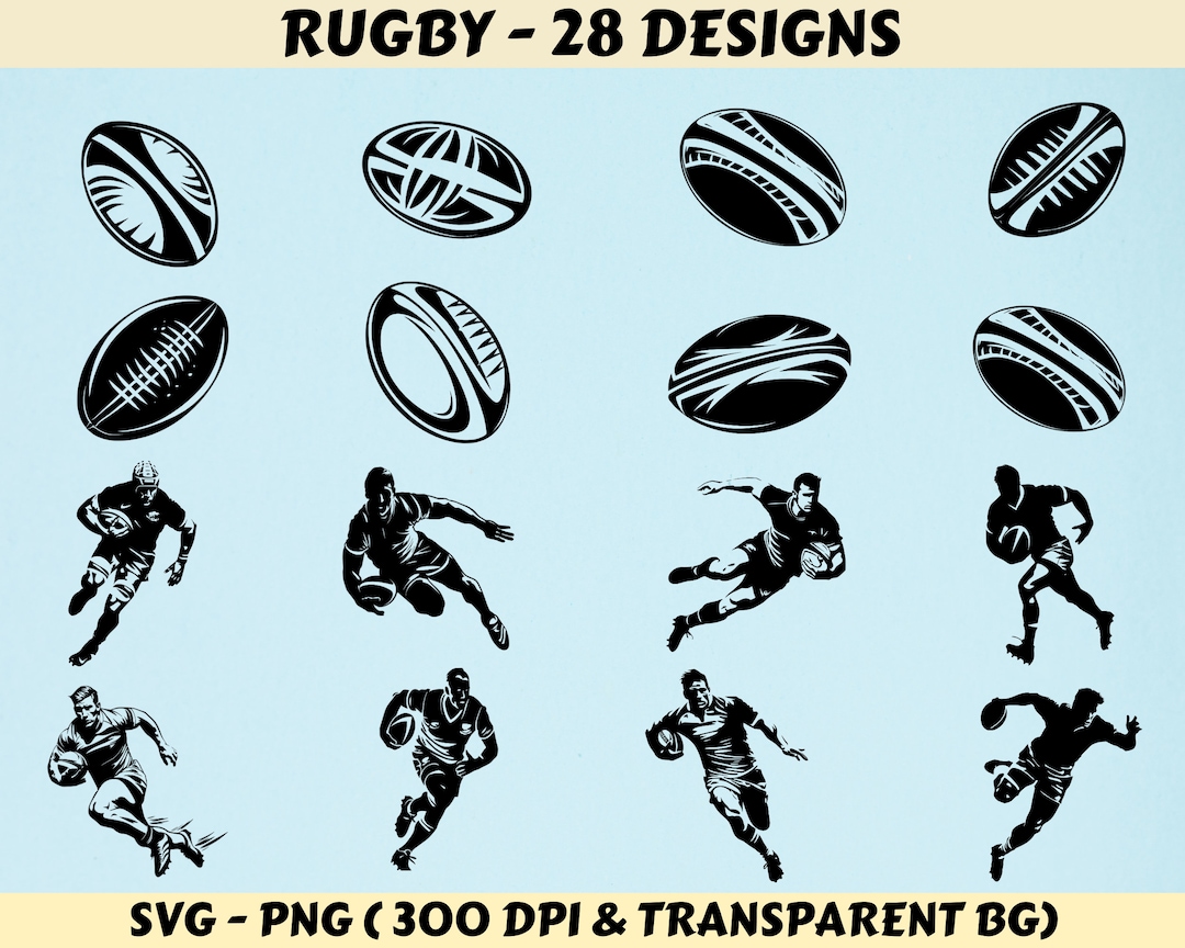 Rugby Svg, Rugby Svg Bundle, Rugby Ball Svg,,rugby Sports Svg, Rugby ...