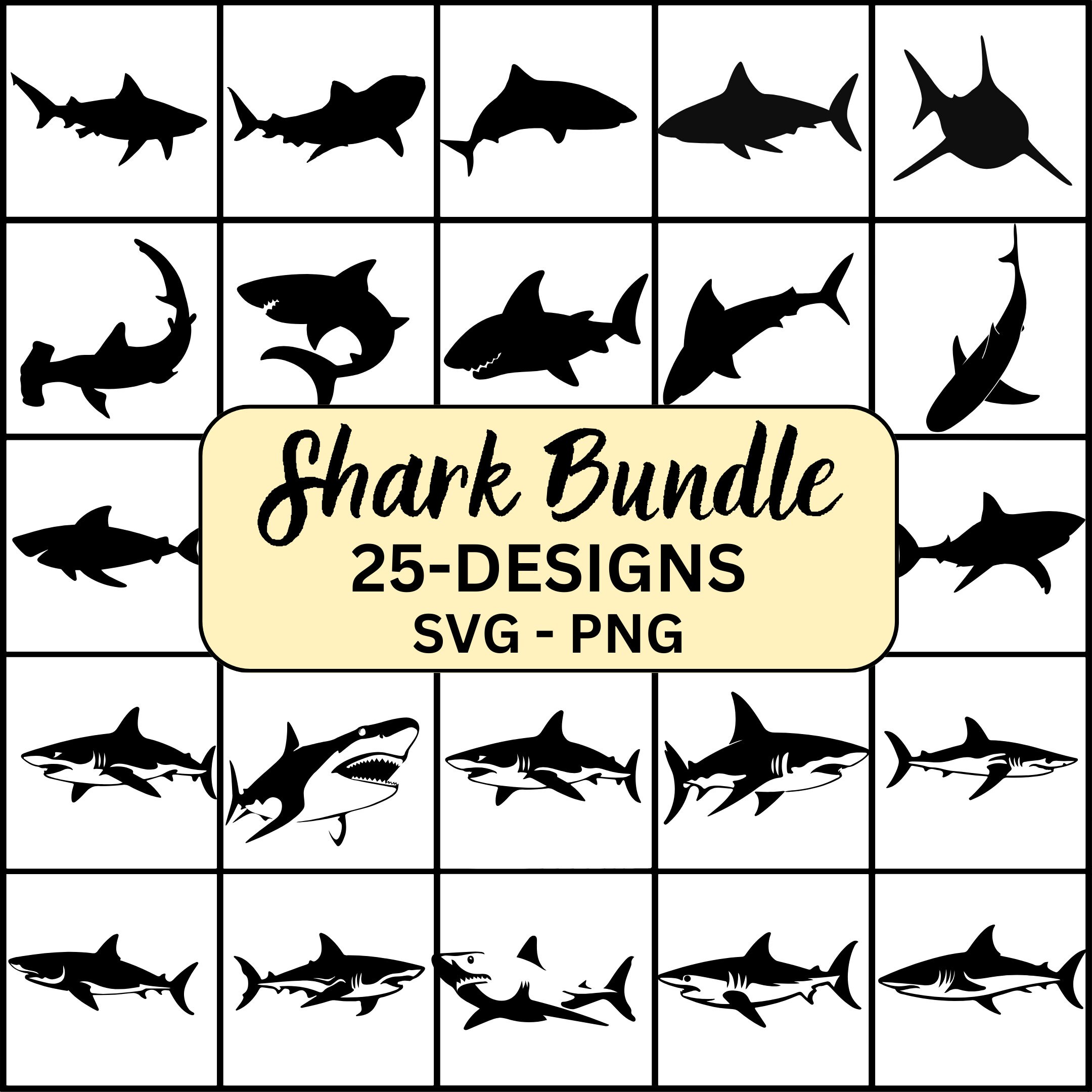 Shark Svg, Sharks Svg, Shark Silhouette, Shark Clipart, Shark Cricut ...