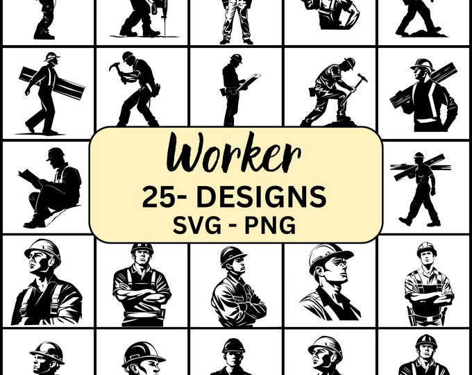 Workers Svg, Construction Worker Svg, Social Worker Svg, Ironworker Svg ...