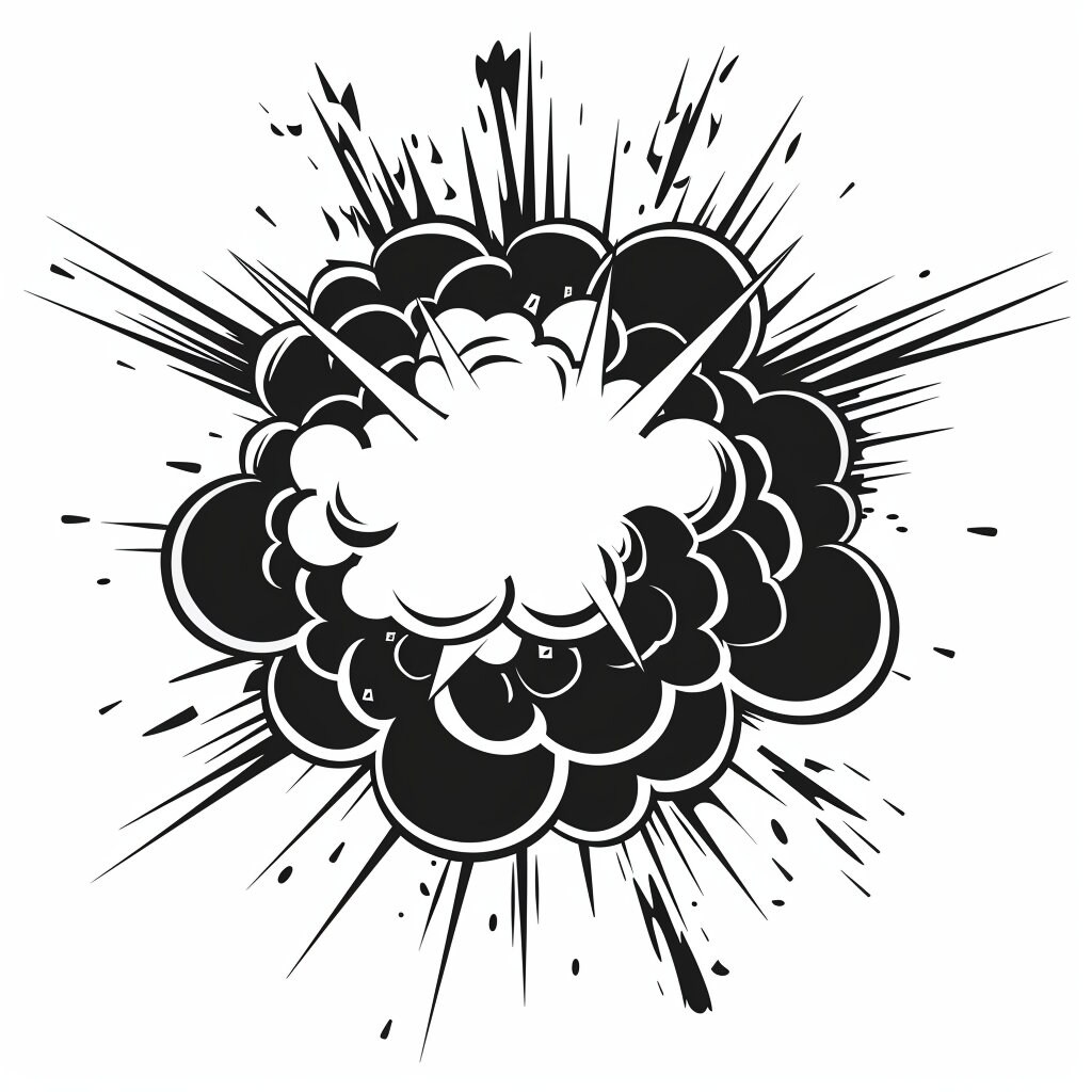 Explosion Svg, Explosion Svg Bundle, Explosion Silhouette, Explosion ...