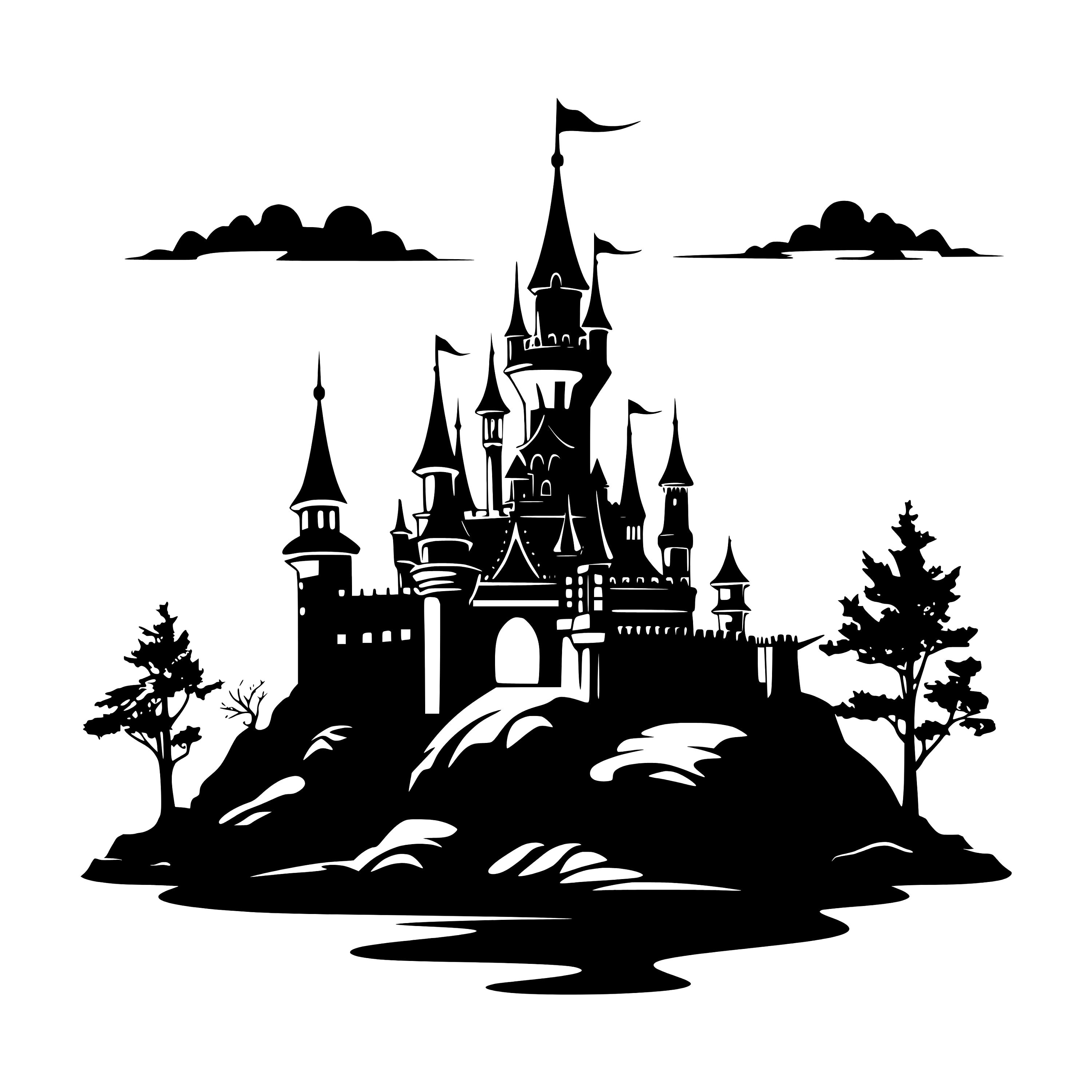 Castle Svg, Castle Svg Bundle, Castle Silhouette, Castle Svg Png ...