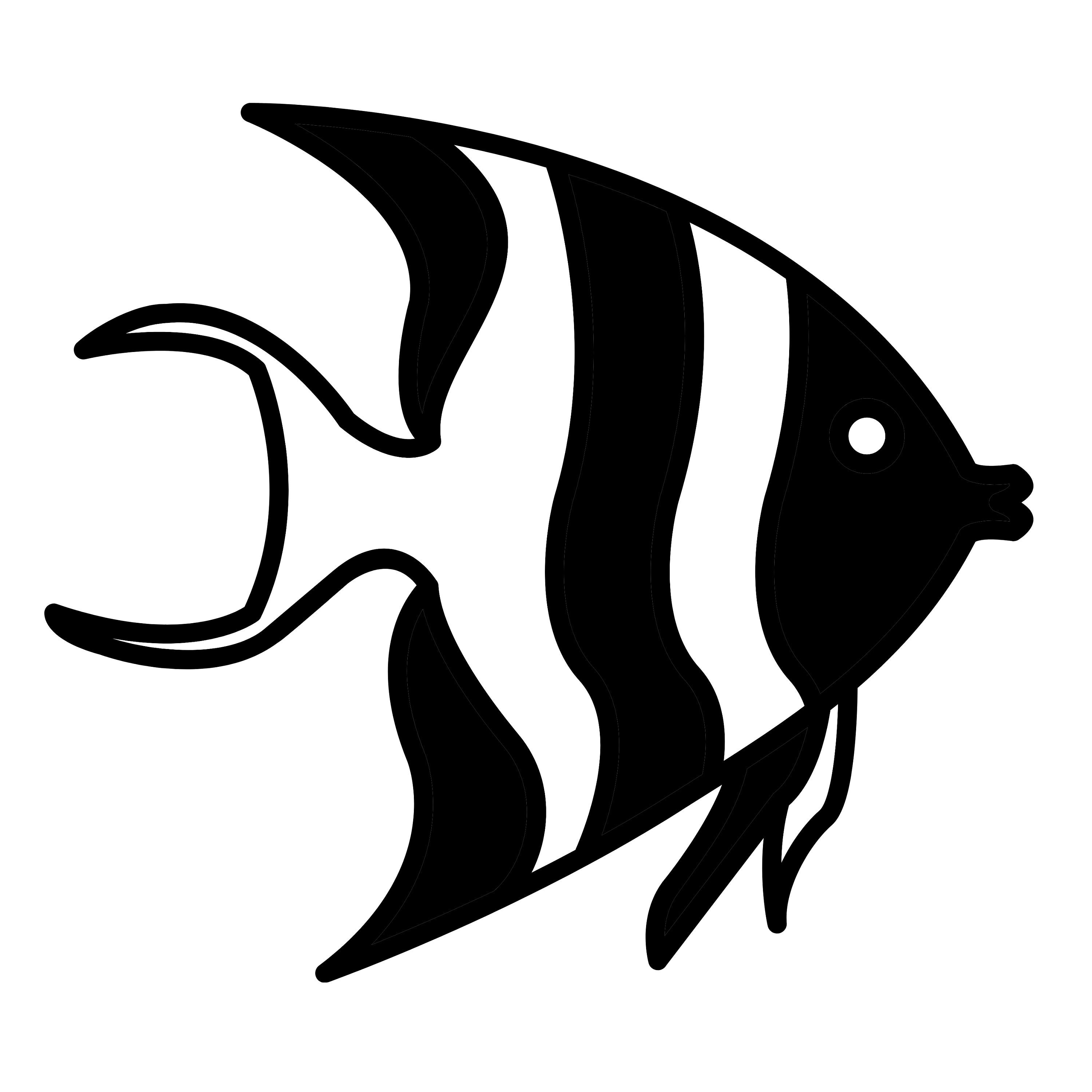 Angel Fish Svg, Angle Fish Silhouette, Fish Svg, Fish Silhouette, Fish ...