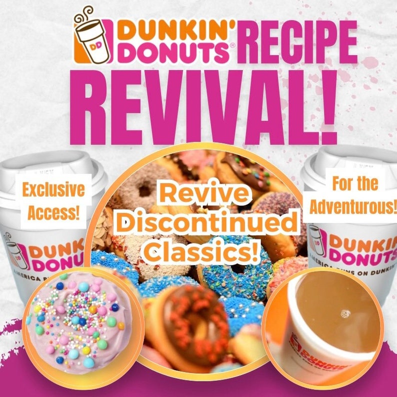 Dunkin Donuts Recipe Revival Recipe Book Collection Coffee Gift Baked ...