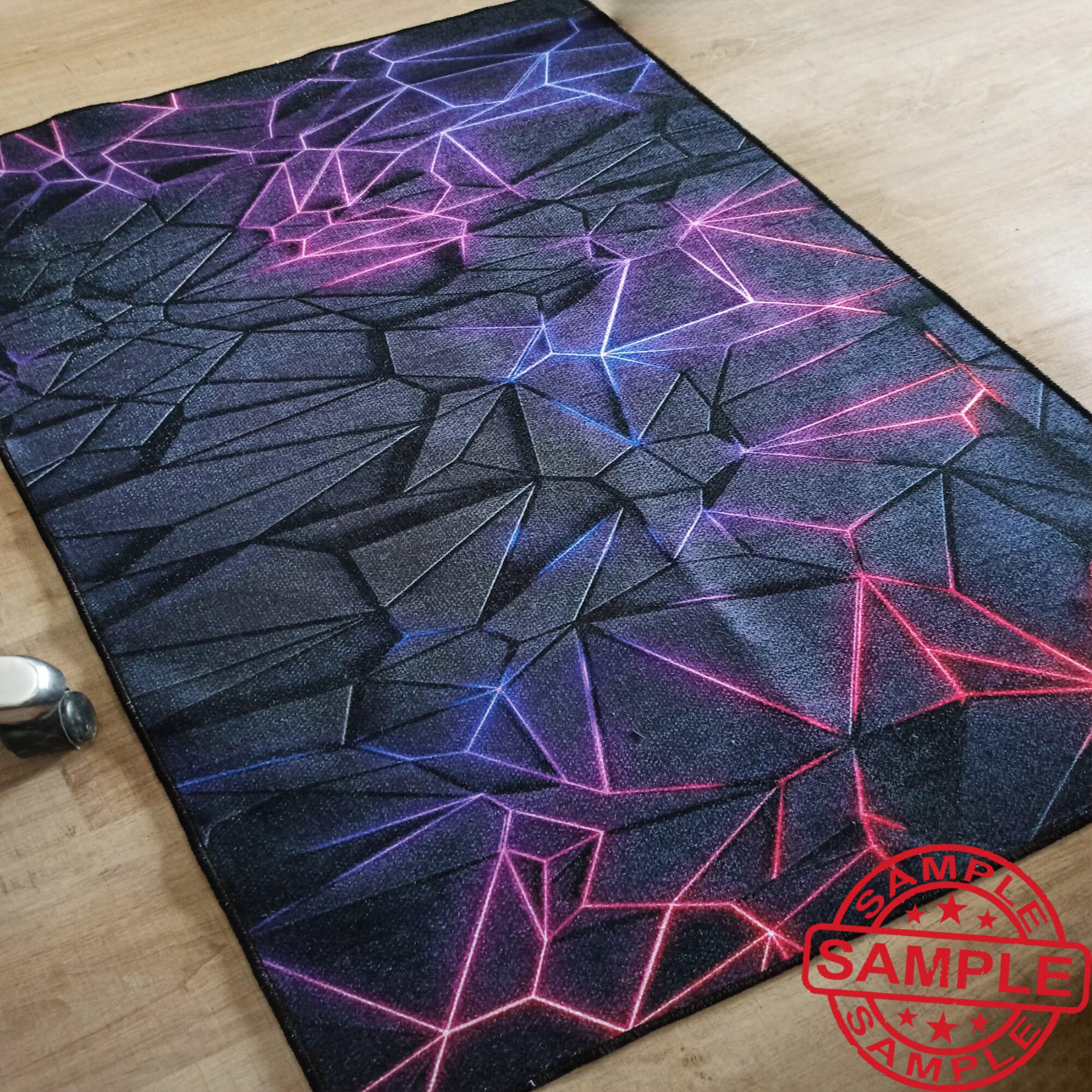 Gamer Rug Gaming Room Rug Neon Look Rug Shining Rug - Etsy