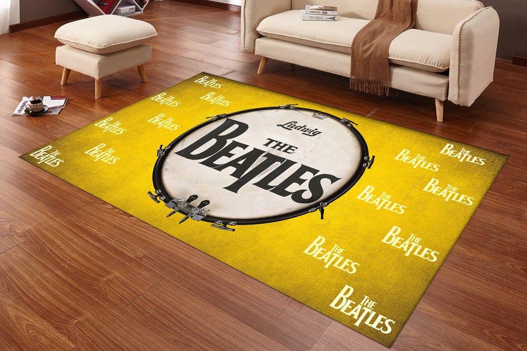 The Beatles Rug, Music Band Rug, Musician Room Rug, Music Decor, 1970's ...