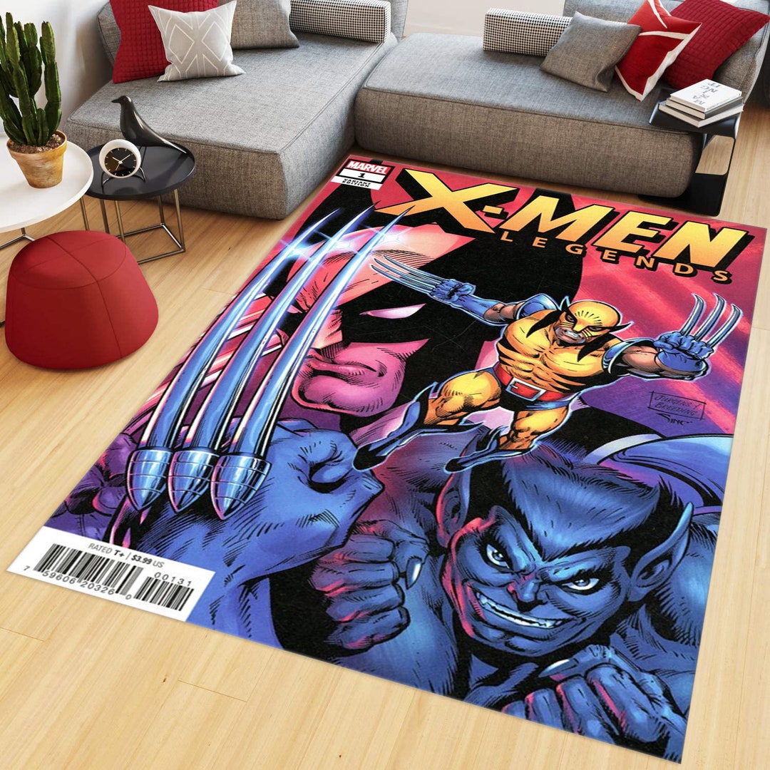 Wolverine Rug, X-men Rug, Comic Cover Rug, Boys Room Carpet, Kids Room ...