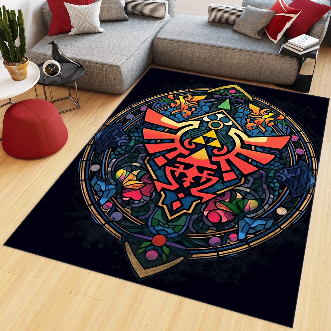 Zelda Floor Rug, Legend of Zelda Rug, Old PC Game Rug, Arcade Area Rug ...
