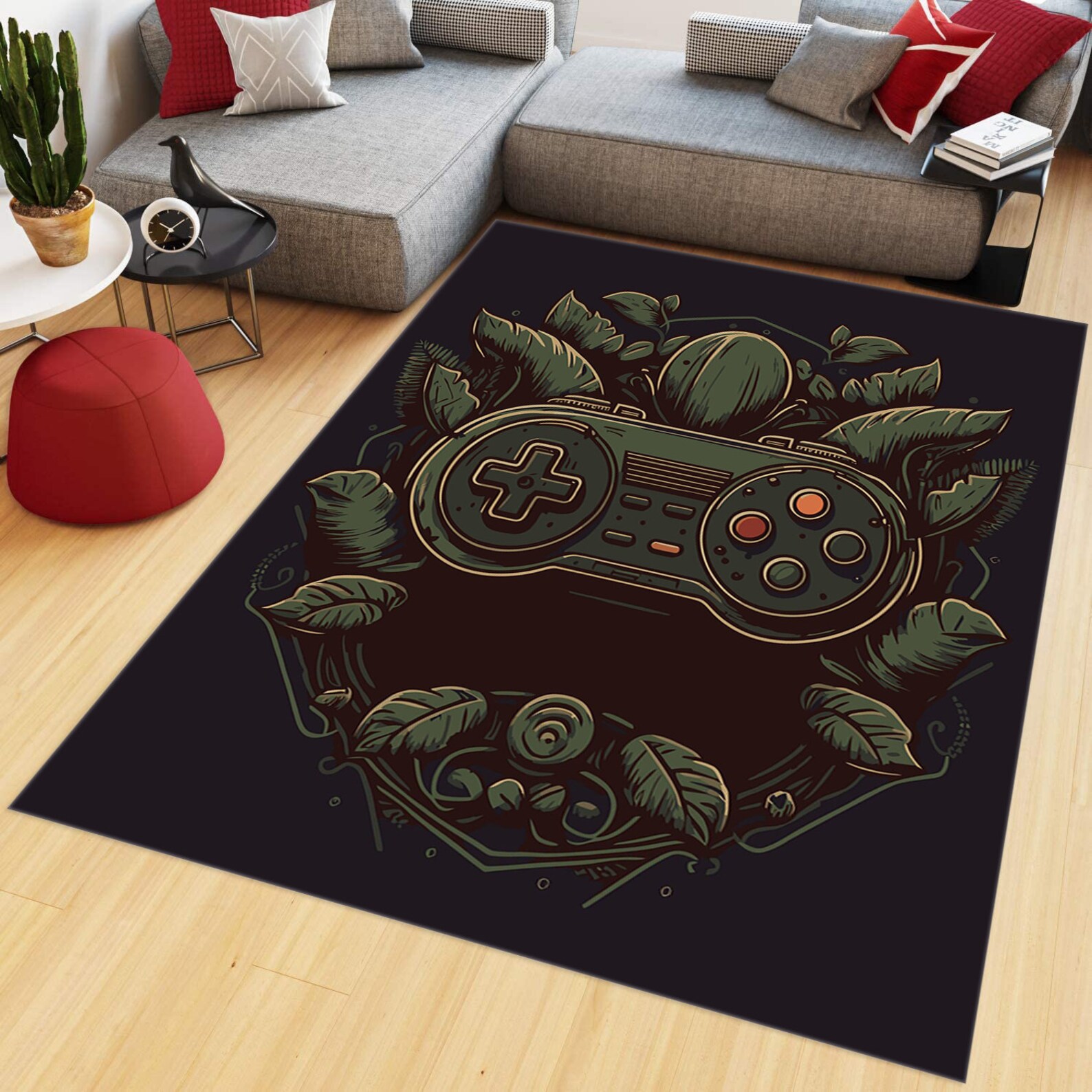 Gamer Rug, Gaming Room Rug, Game Controller Rug, E-sports Decor ...