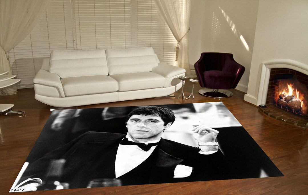 Tony Montana Rug, Scarface Rug, Scarface Decor, Gift for Him Her, for ...