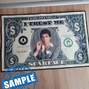 Tony Montana Rug, Scarface Rug, Scarface Decor, Gift for Him Her, for ...