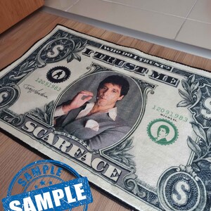 Tony Montana Rug, Scarface Rug, Scarface Decor, Gift for Him Her, for ...
