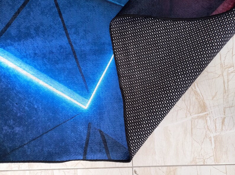 Gamer Rug, Gaming Room Rug, Neon Look Rug, Shining Rug, E-sports Rug ...