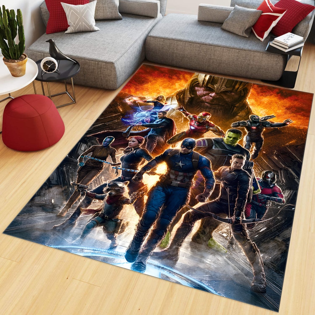 Spiderman Rug, Iron Man Rug, Superhero Rug, Episode Rug, Room Decor ...
