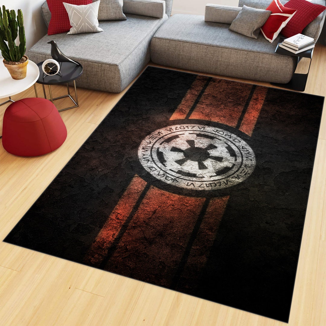 Starwars Rug, Starwars Logo Rug, Teen Room Rug, Living Room Rugs, Cool ...