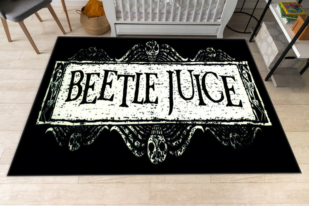 Beetlejuice Rug, Movie Rug, Old Times Retro Decor, Beetle Juice Rug ...