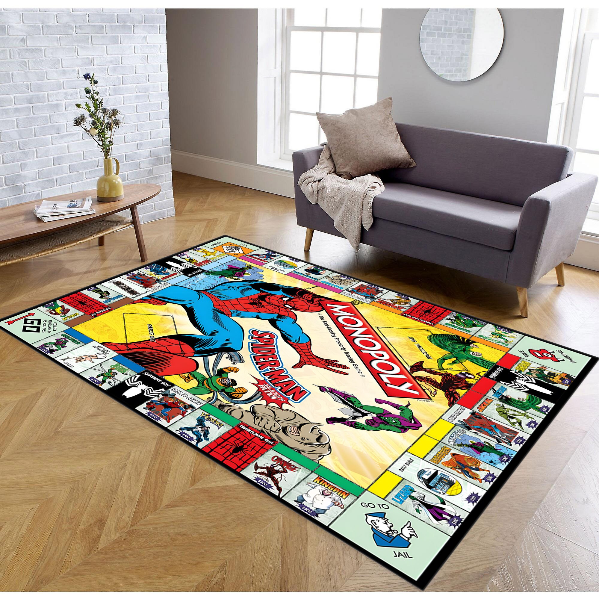Monopoly Rug Spiderman Rug Kids Room Decor Board Game Rug - Etsy