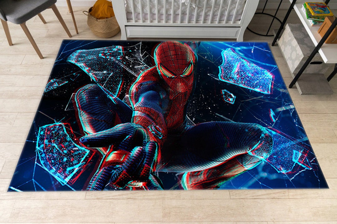 Spiderman Rug, Spider Man Rug, Kids Room Decor, Boys Room Rug, Birthday ...
