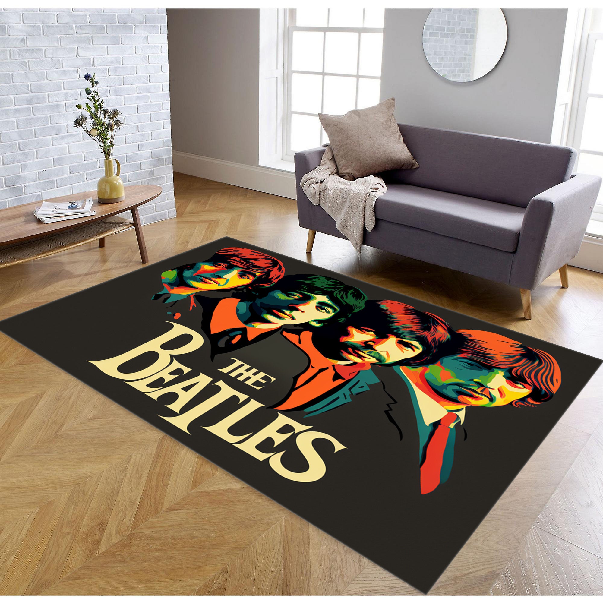 The Beatles Rug England English Rug Music Band Rug Musician - Etsy