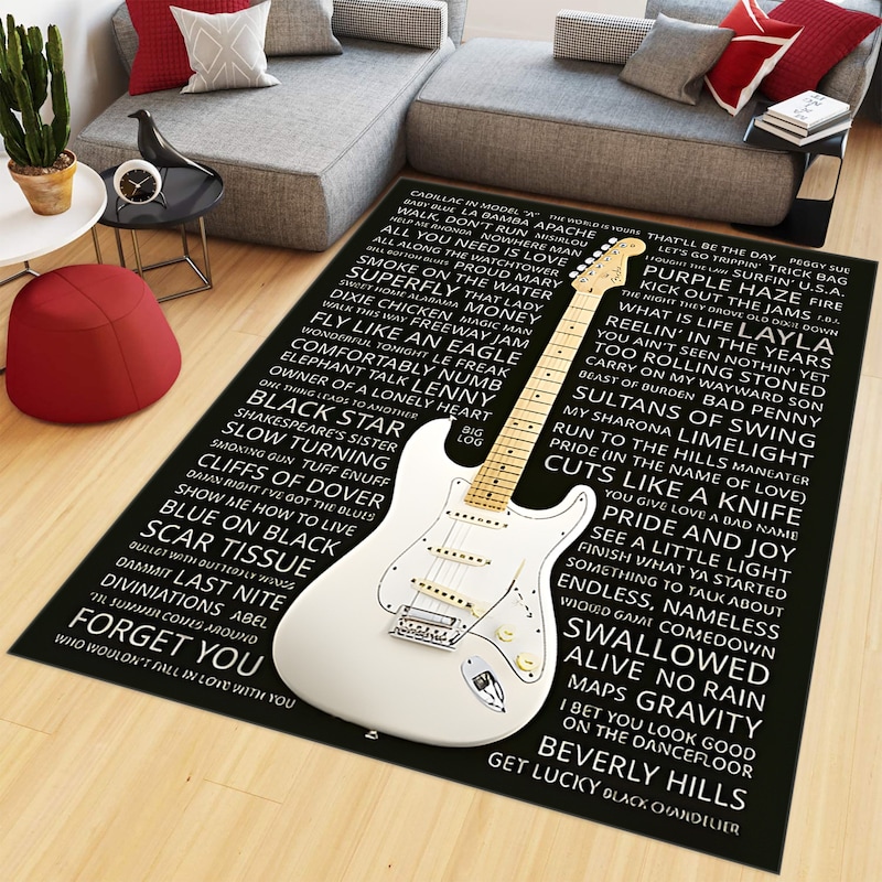 Guitar Rug - Etsy