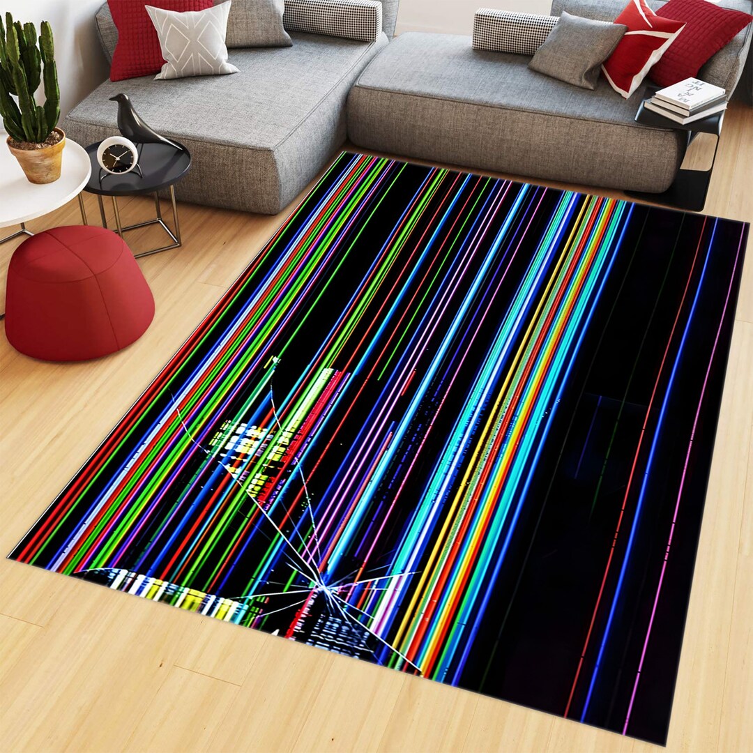 Laser Rug, Neon Rug, Colorful Rug, Inspired Designs Rug, Cool Rug ...