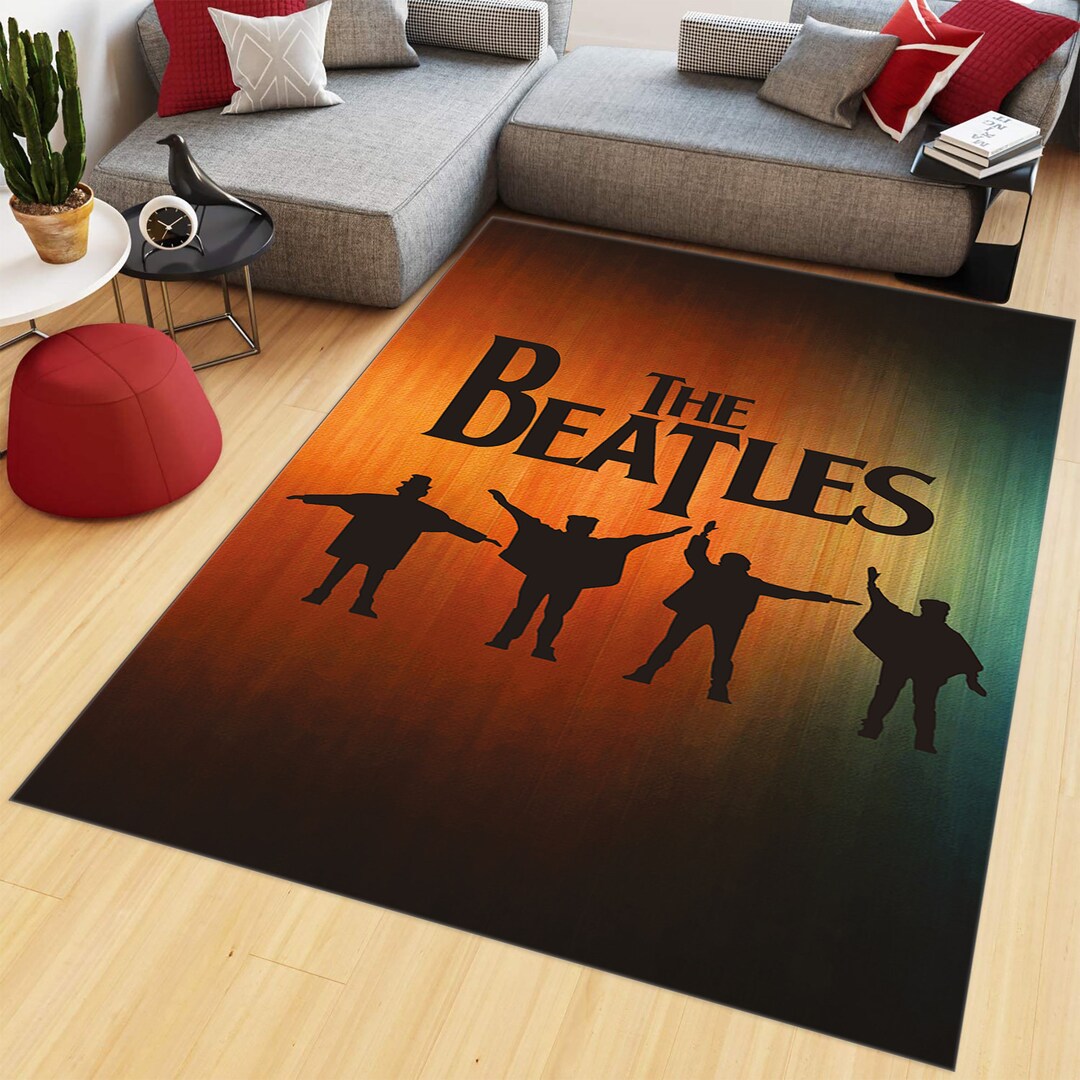 The Beatles Rug, Music Rug, Rock Music Rug, Cool Rug, Office Room Rug ...