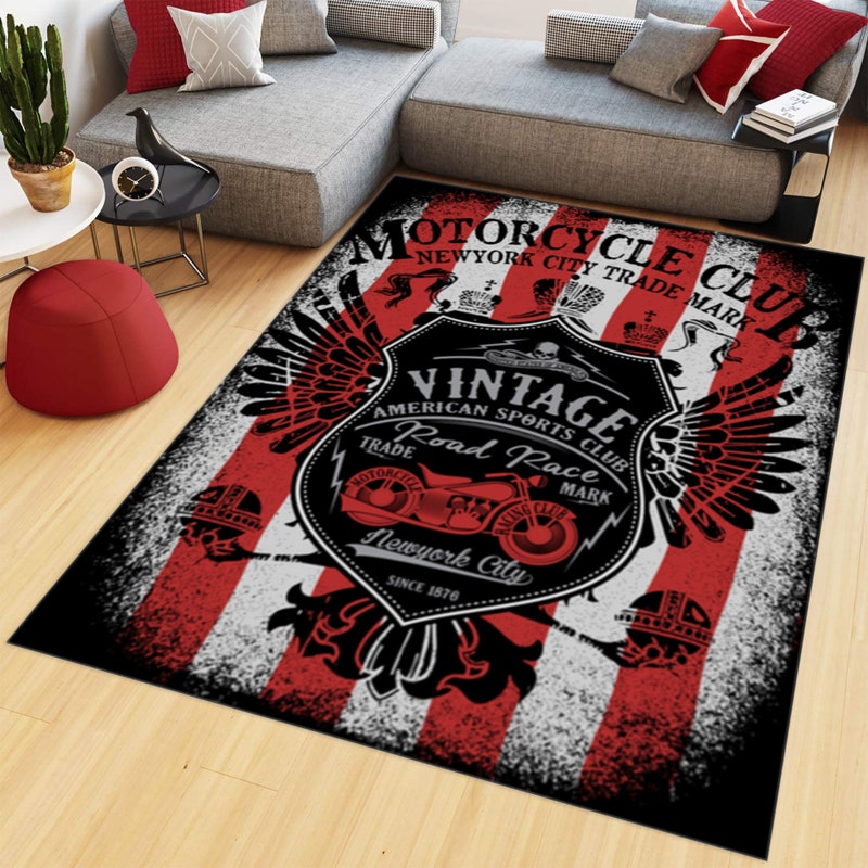 Motorcycle Rug - Etsy
