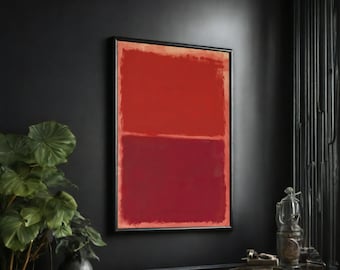 Rothko Reproduction Print, Abstract Minimalism Poster, Modern Wall ...