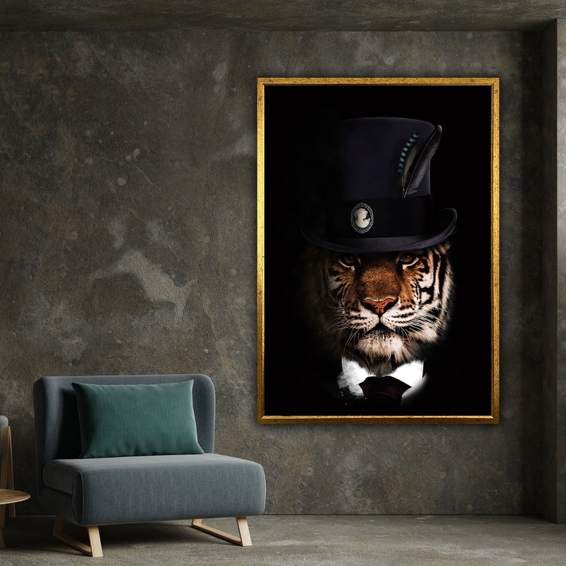 Framed Tiger Print - Etsy