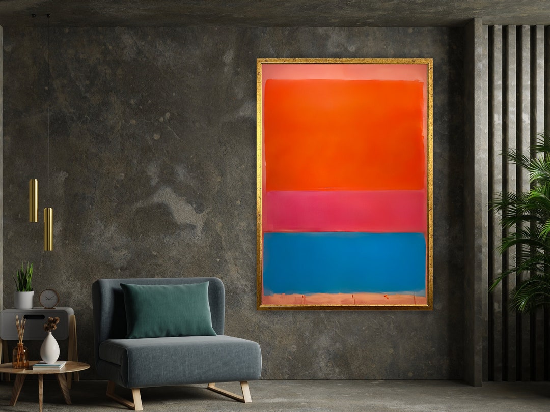 Mark Rothko Red Reproduction Canvas, Mark Rothko Painting, Abstract ...