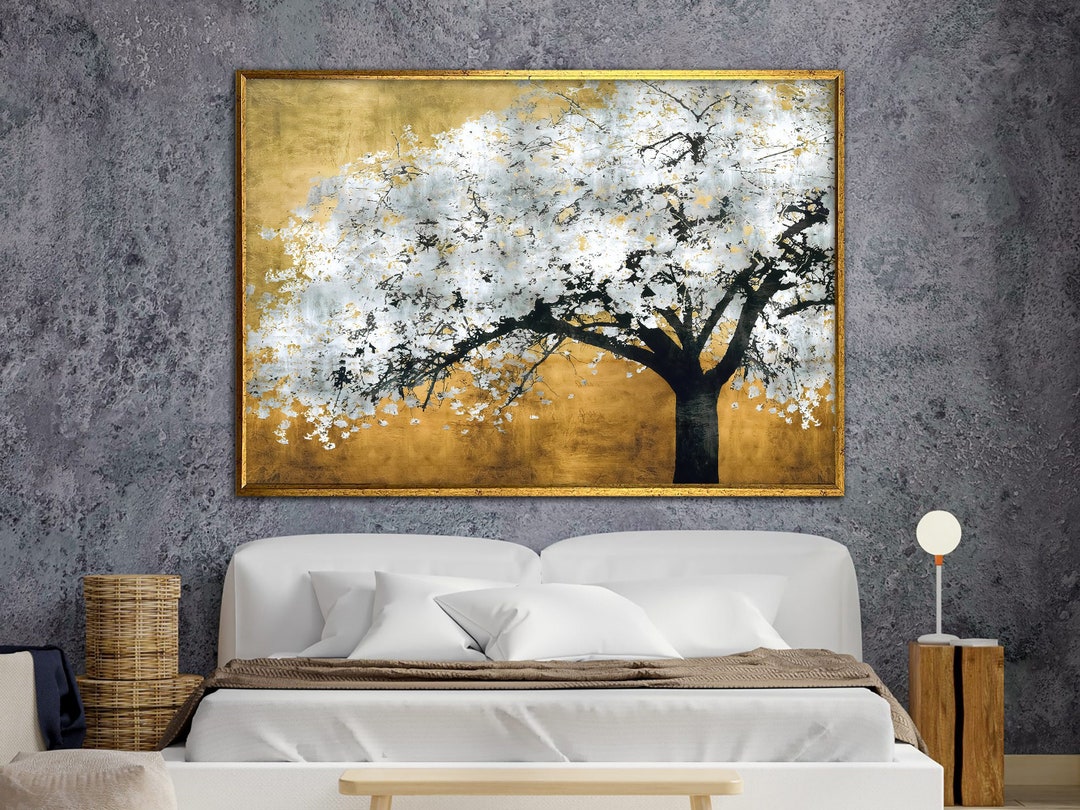 Abstract Tree Canvas Print, Tree Wall Decor, Tree Print for Living Room ...