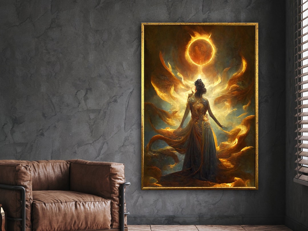 Sun Goddess Goddess Wall Art, Sun Goddess Print, Sun Goddess Art ...
