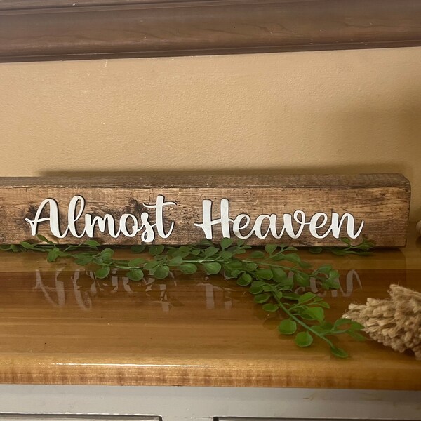 Almost Heaven West Virginia Svg - Etsy
