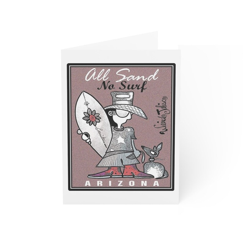 Cowboy Surfer Greeting Cards (1, 10, 30, and 50pcs) - Etsy