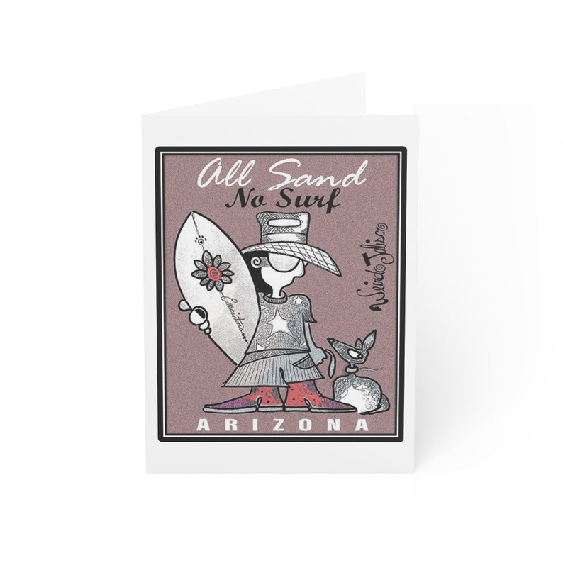 Cowboy Surfer Greeting Cards (1, 10, 30, and 50pcs) - Etsy