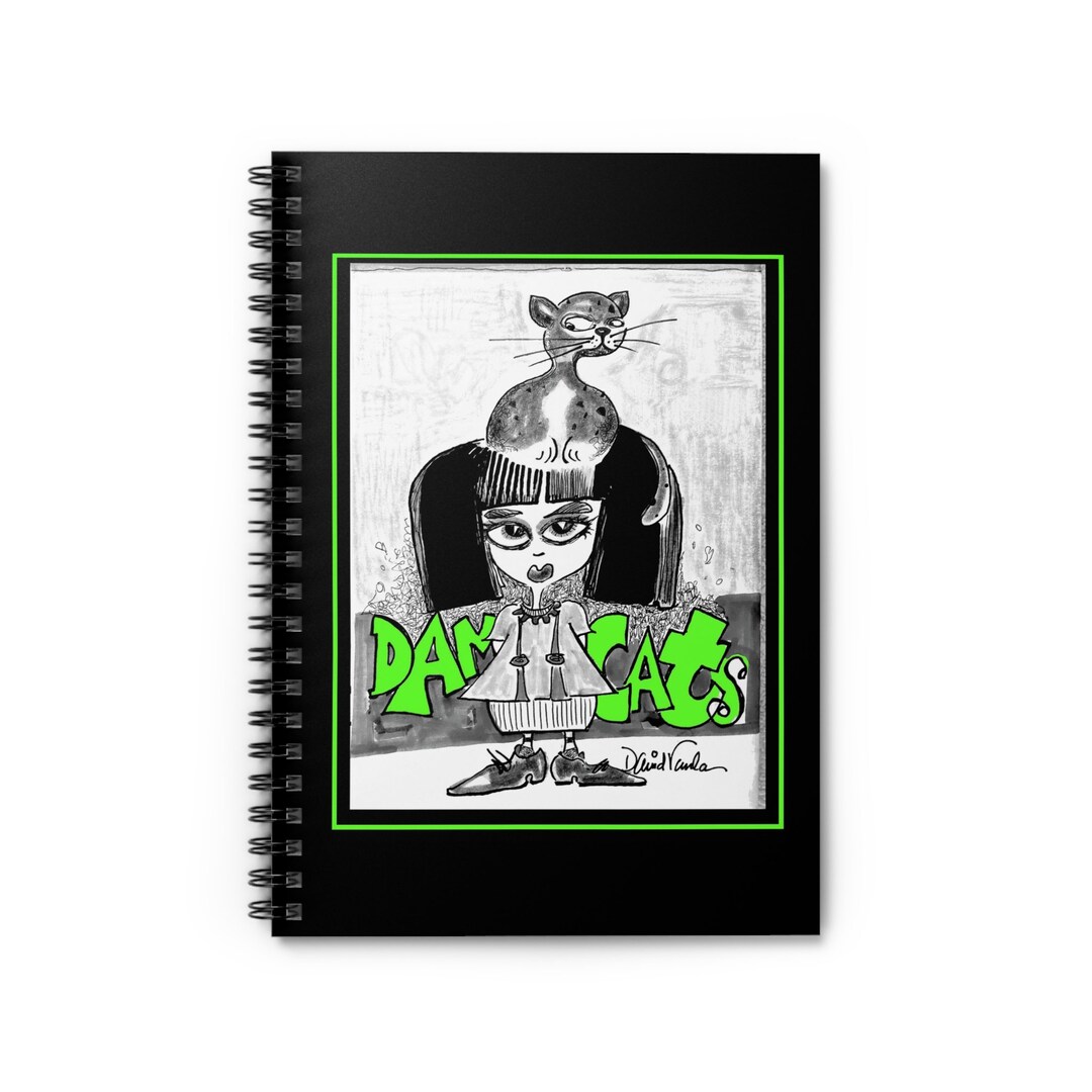 Damn Cats Spiral Notebook - Ruled Line - Etsy