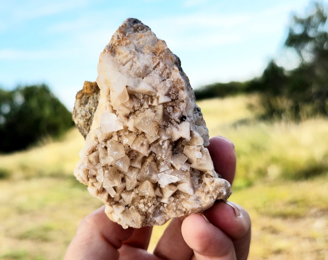 209.6g Ankerite on Siderite and Pyrite Crystal Cluster. Self Mined at ...