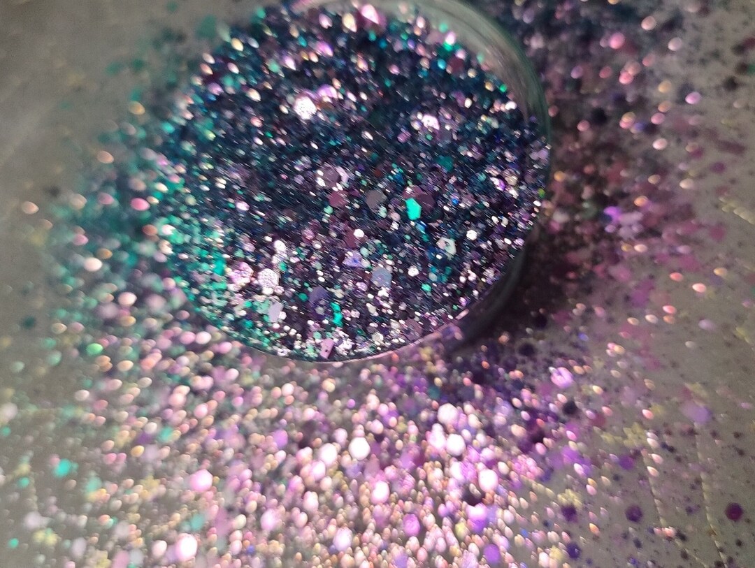 Mermaid Color Shift Chunky Glitter Mix for Resin Blue Pink Glitter for ...
