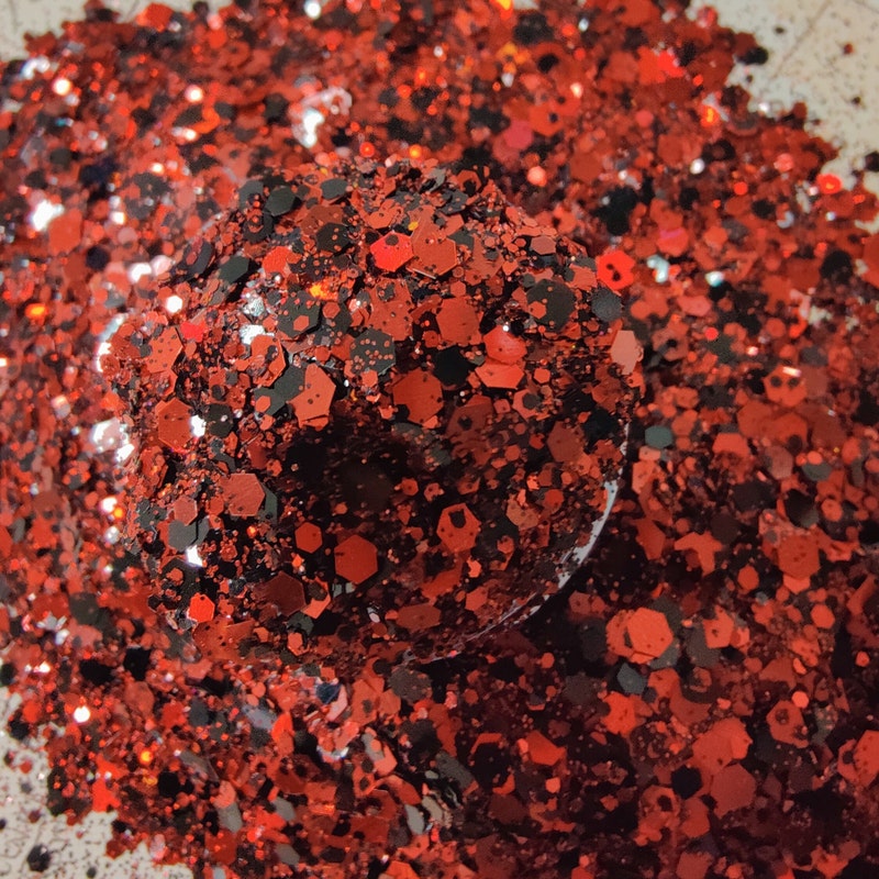 Red Glitter - Etsy