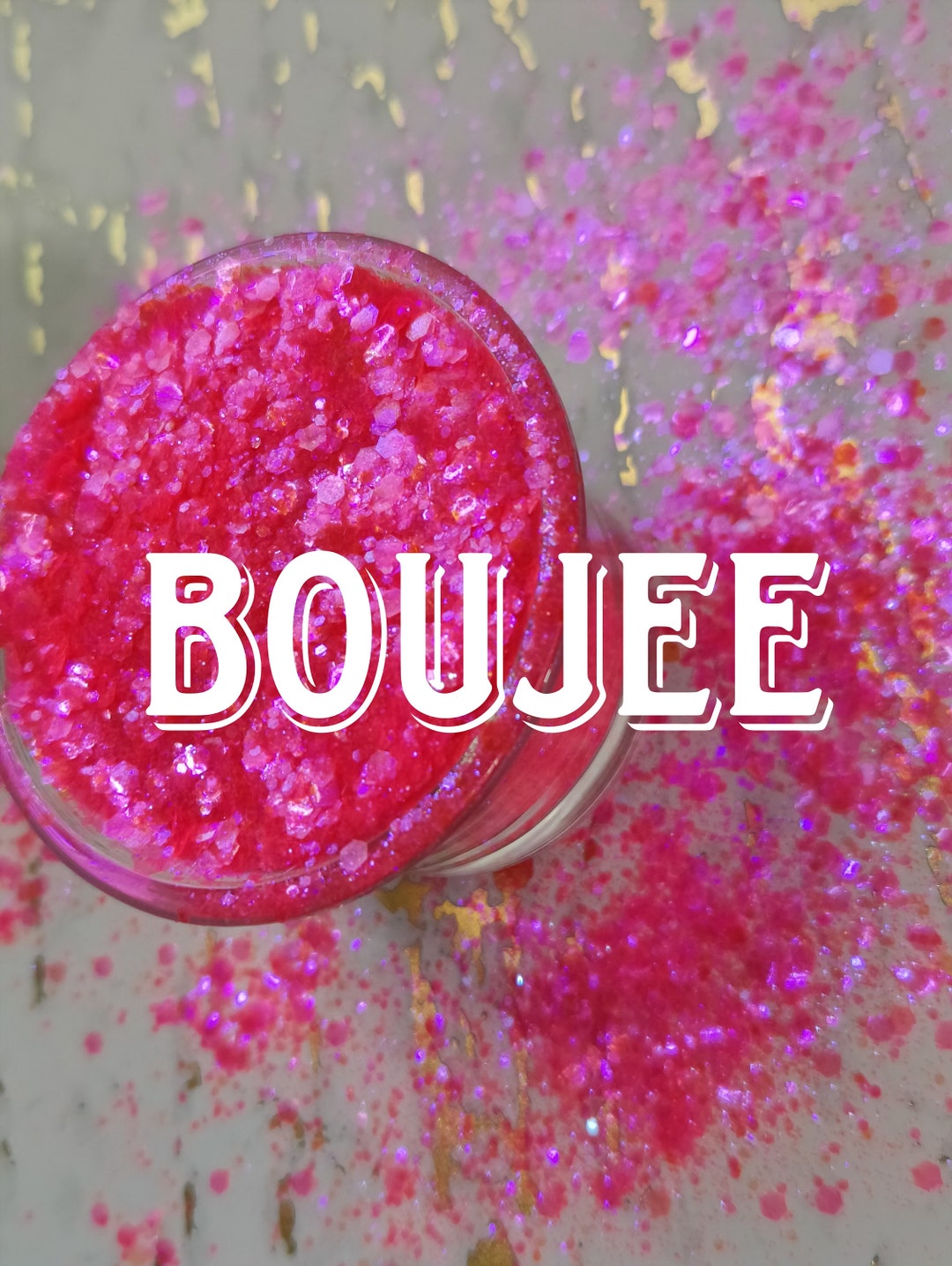 Hot Pink Glitter, Chunky Glitter Mix, Neon Pink Glitter, Fluorescent ...